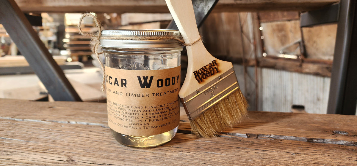 Beam & Timber Treatment – Boxcar Woody Stockyards City