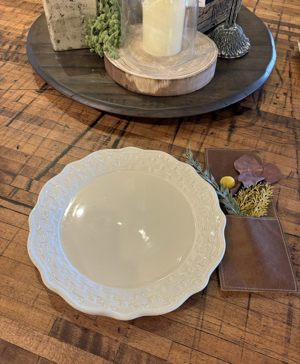 Veranda Stoneware plate – Boxcar Woody Stockyards City