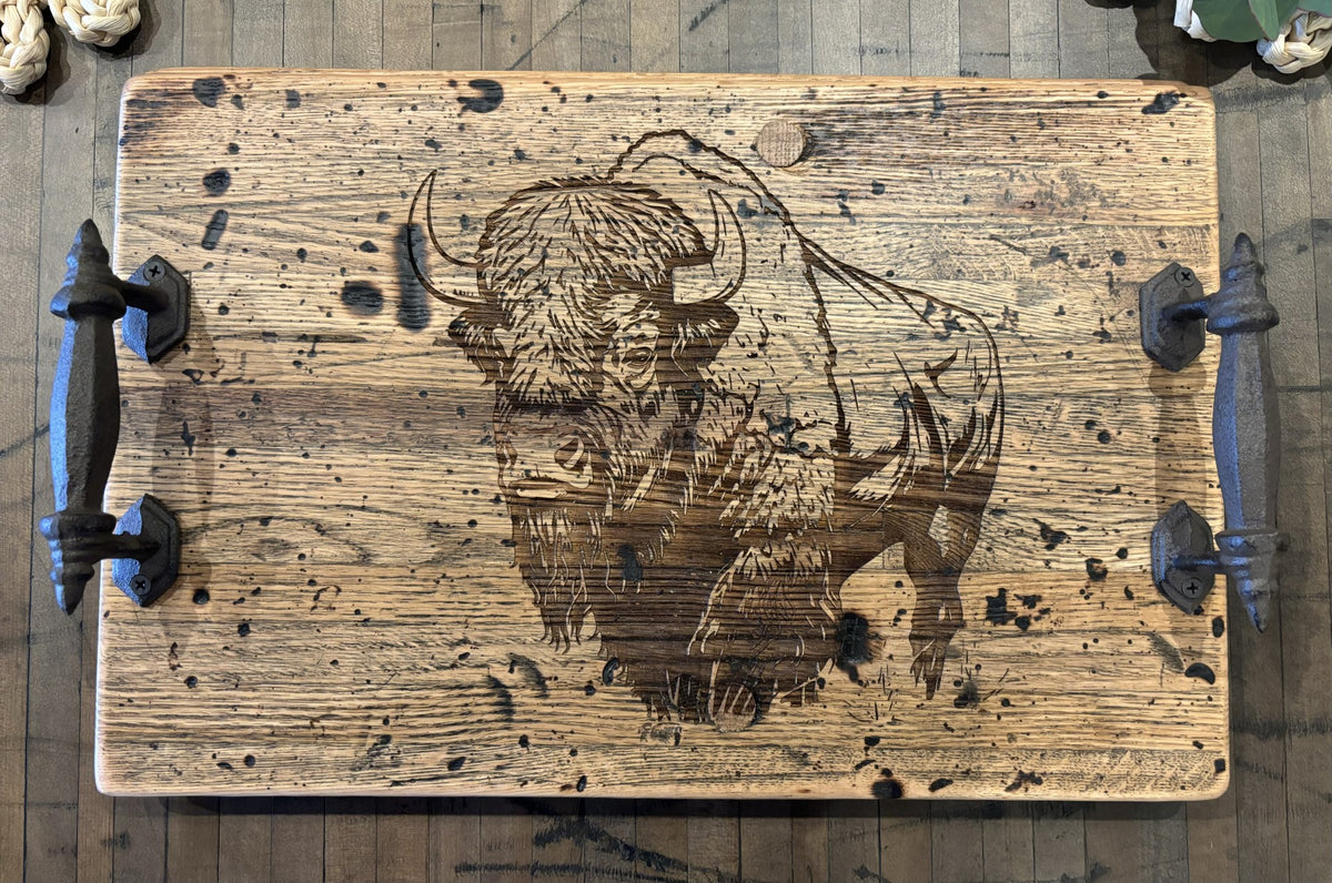 Cargo serving tray-Buffalo big bull – Boxcar Woody Stockyards City
