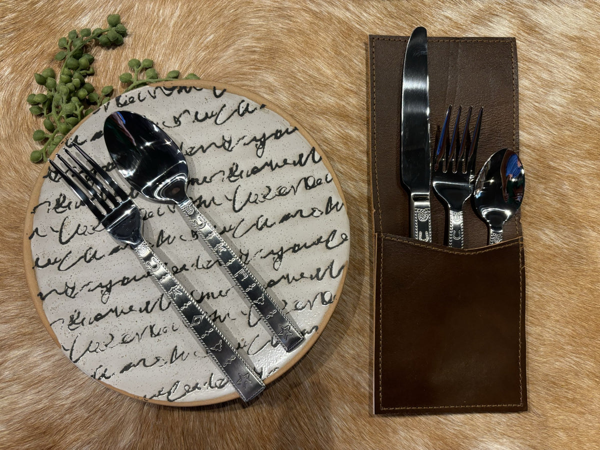 Western Silverware Set | 4 Settings – Boxcar Woody Stockyards City