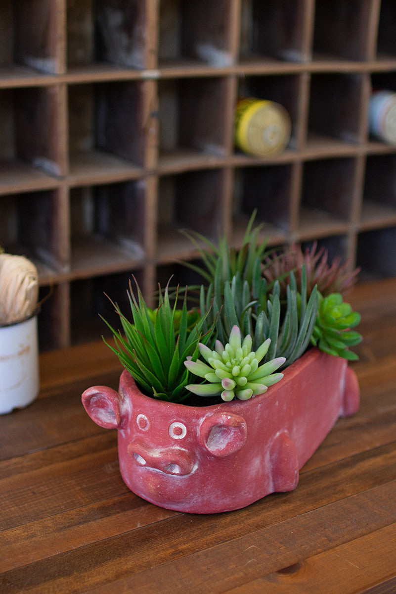 Oval Clay Pig Vessel – Boxcar Woody Stockyards City