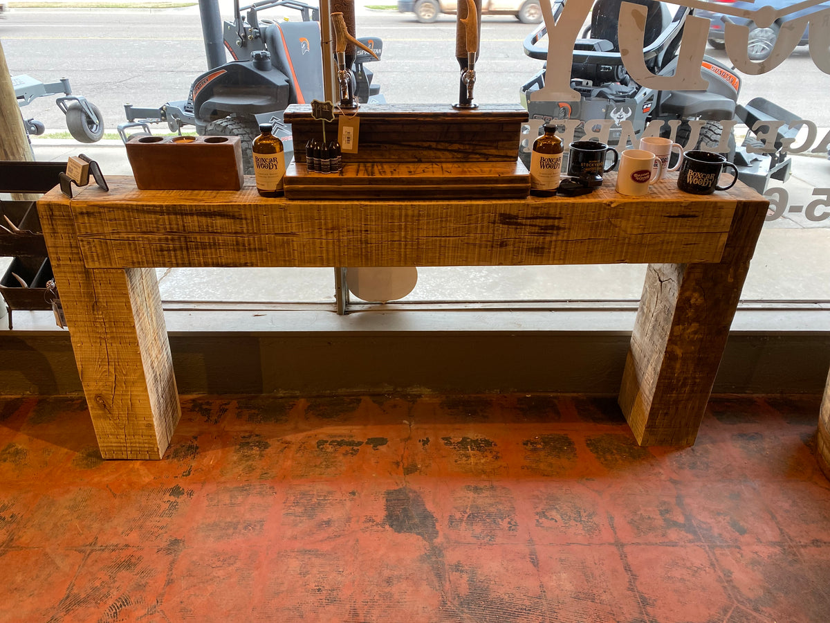 Rough Cut Beam Table – Boxcar Woody Stockyards City
